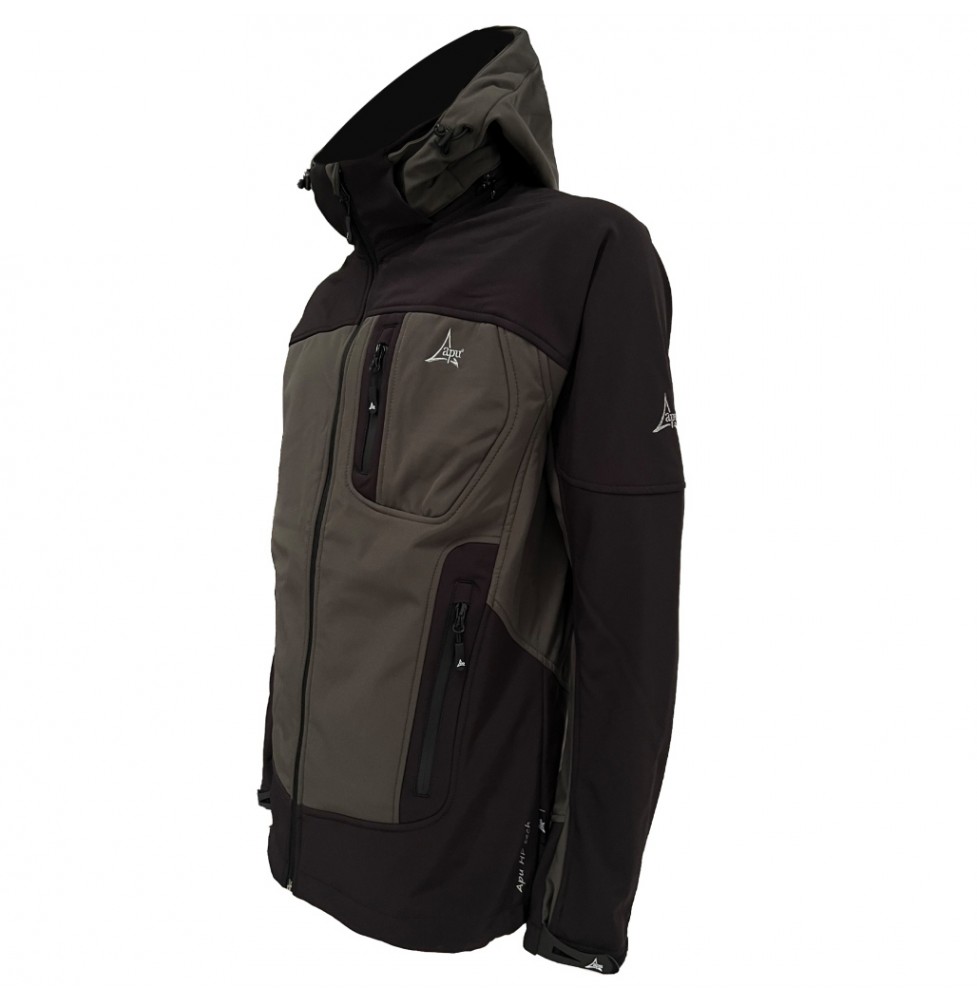 APU HIMALAYA II SOFTSHELL JACKET KHAKI/BLACK 80535