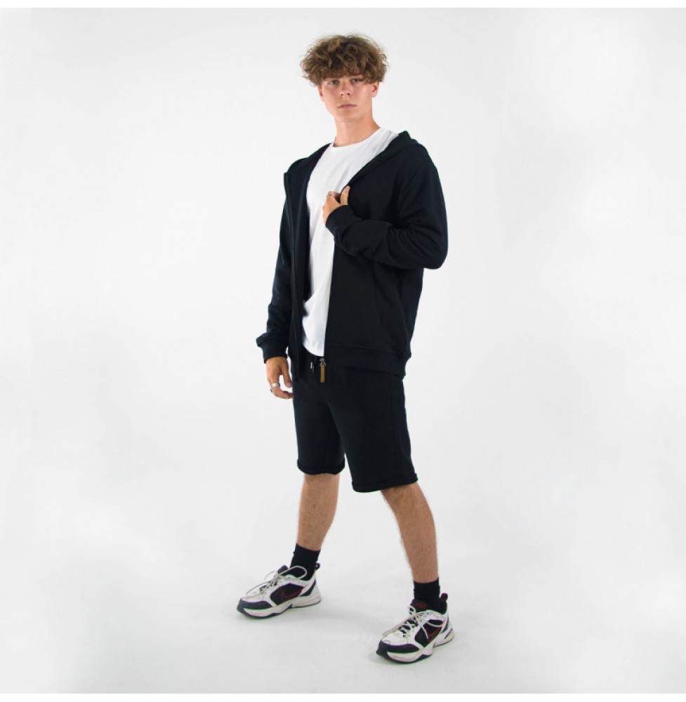 NORTHFINDER BRONKY MEN'S FULL ZIP SWEATSHIRT BLACK (MI-3706SP)